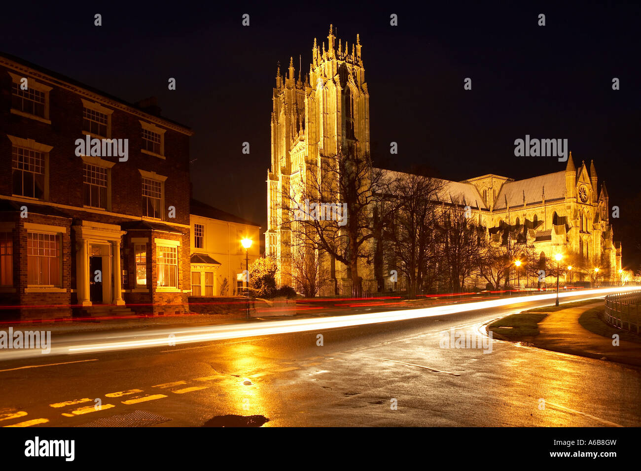 Beverley minster at night hi-res stock photography and images - Alamy