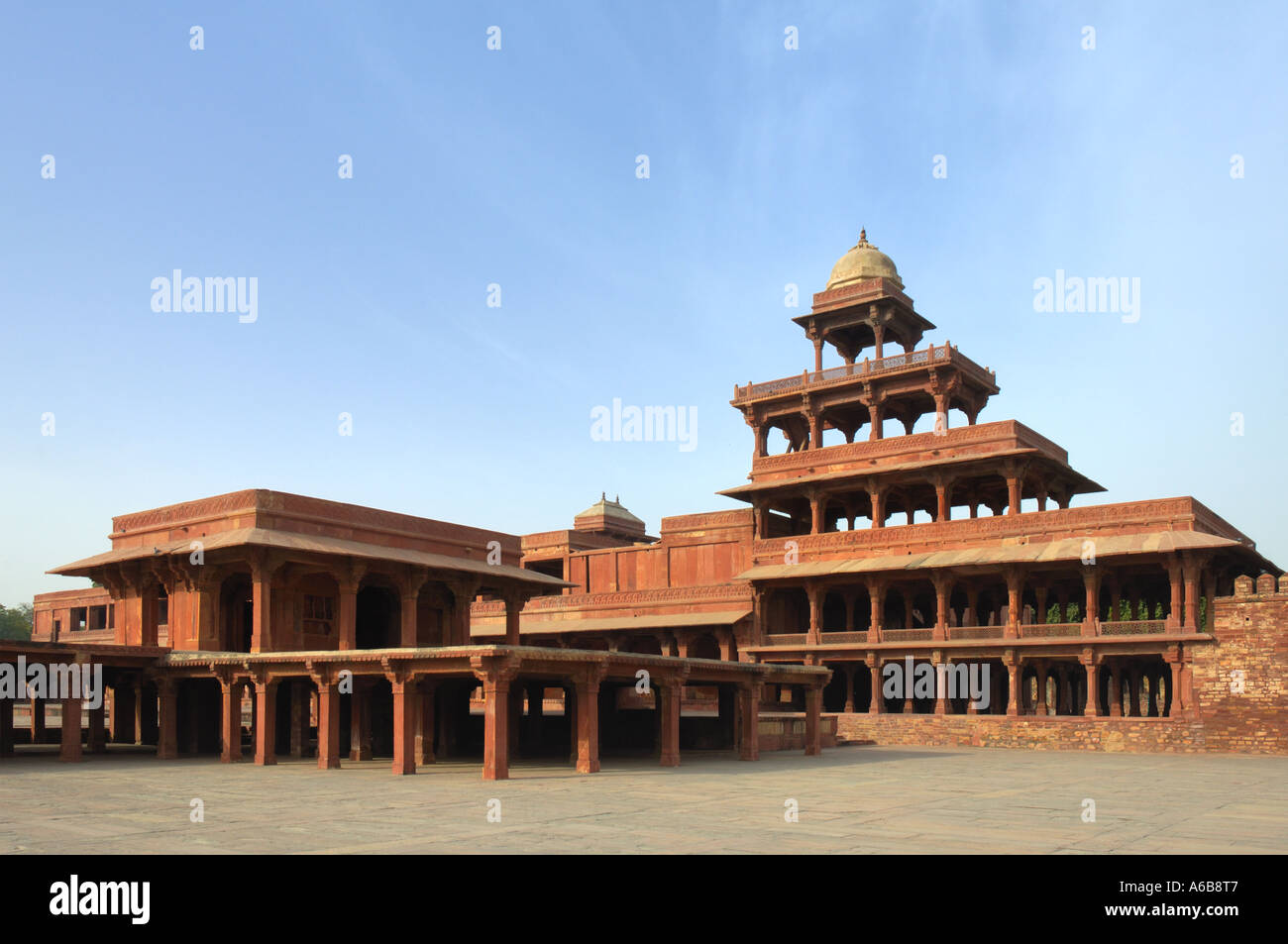 Panch Mahal Girls school 16th Century Ghost city complex Fatehpur Sikri ...