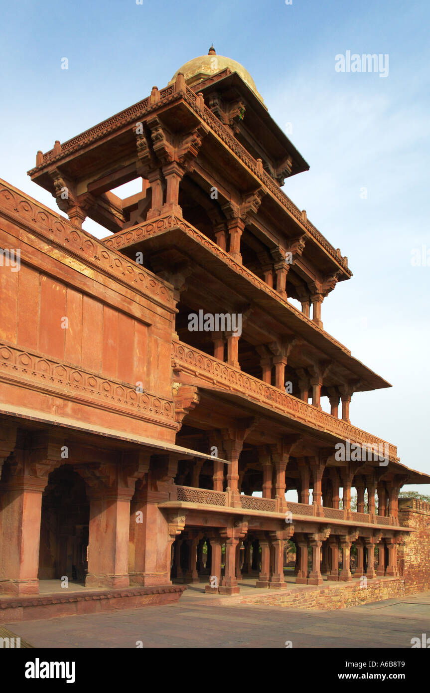 Panch Mahal 16th Century Ghost city complex Fatehpur Sikri Agra built ...
