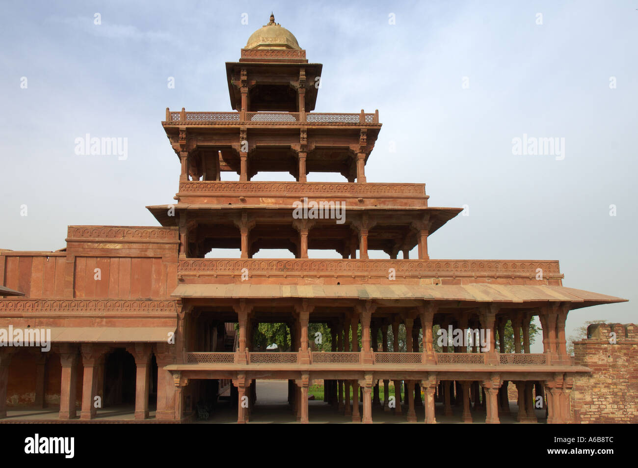Panch Mahal 16th Century Ghost city complex Fatehpur Sikri Agra built ...