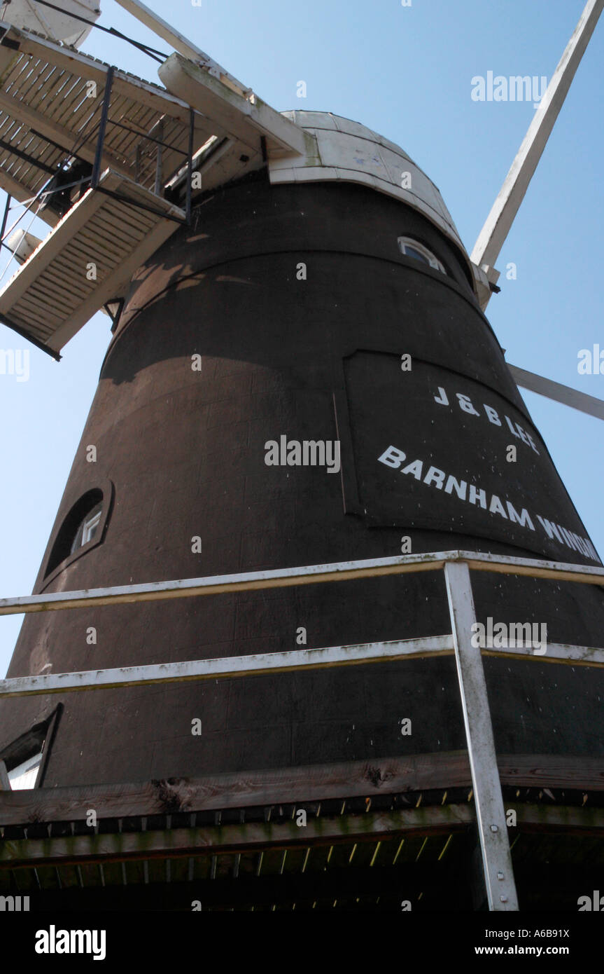 Exterior of Barnham Windmill, Sussex, England (now a residential home ...