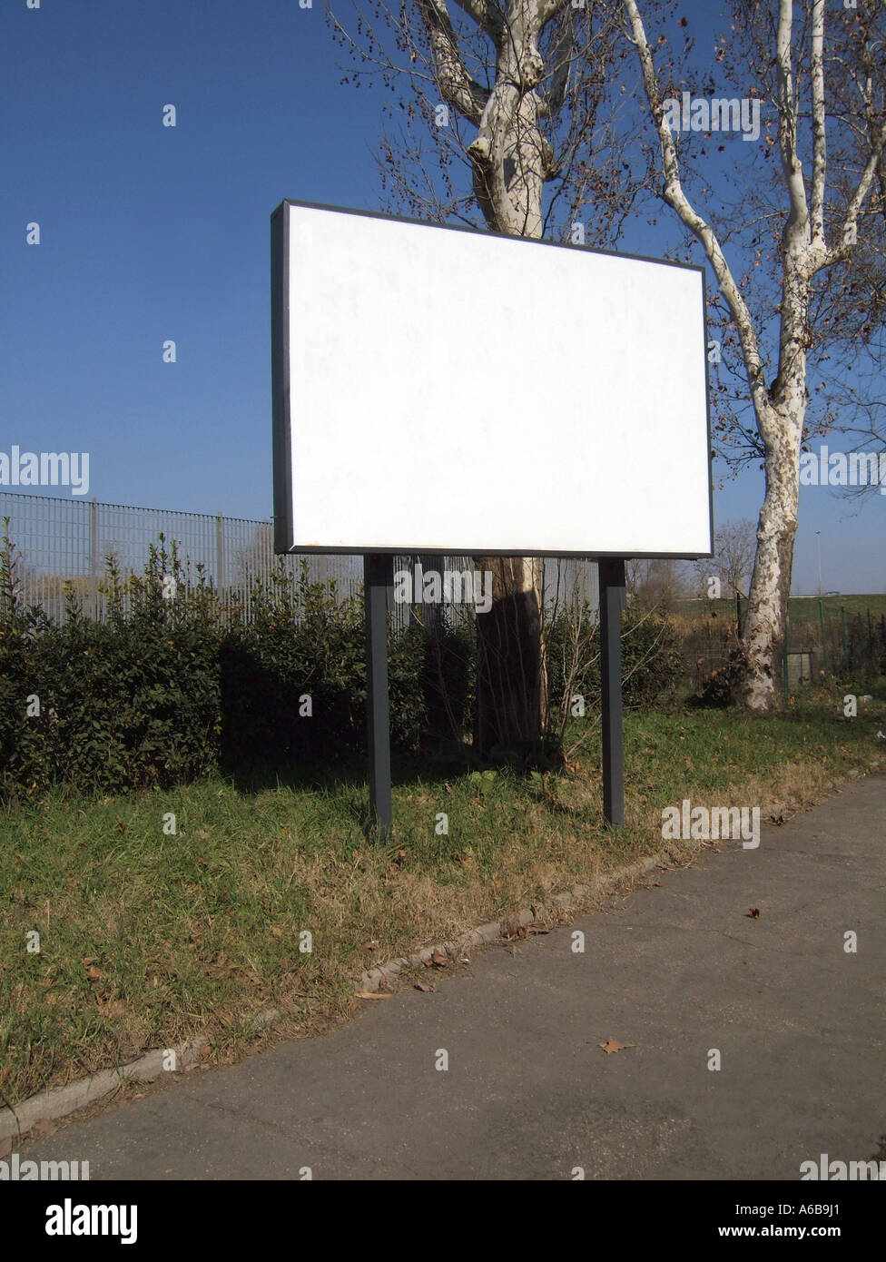 blank advertising billboard Stock Photo - Alamy