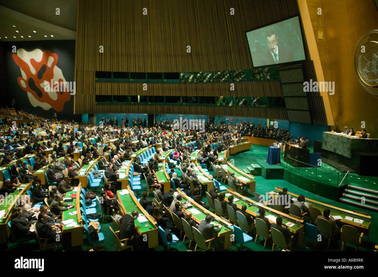 General assembly hall un headquarters hi-res stock photography and ...