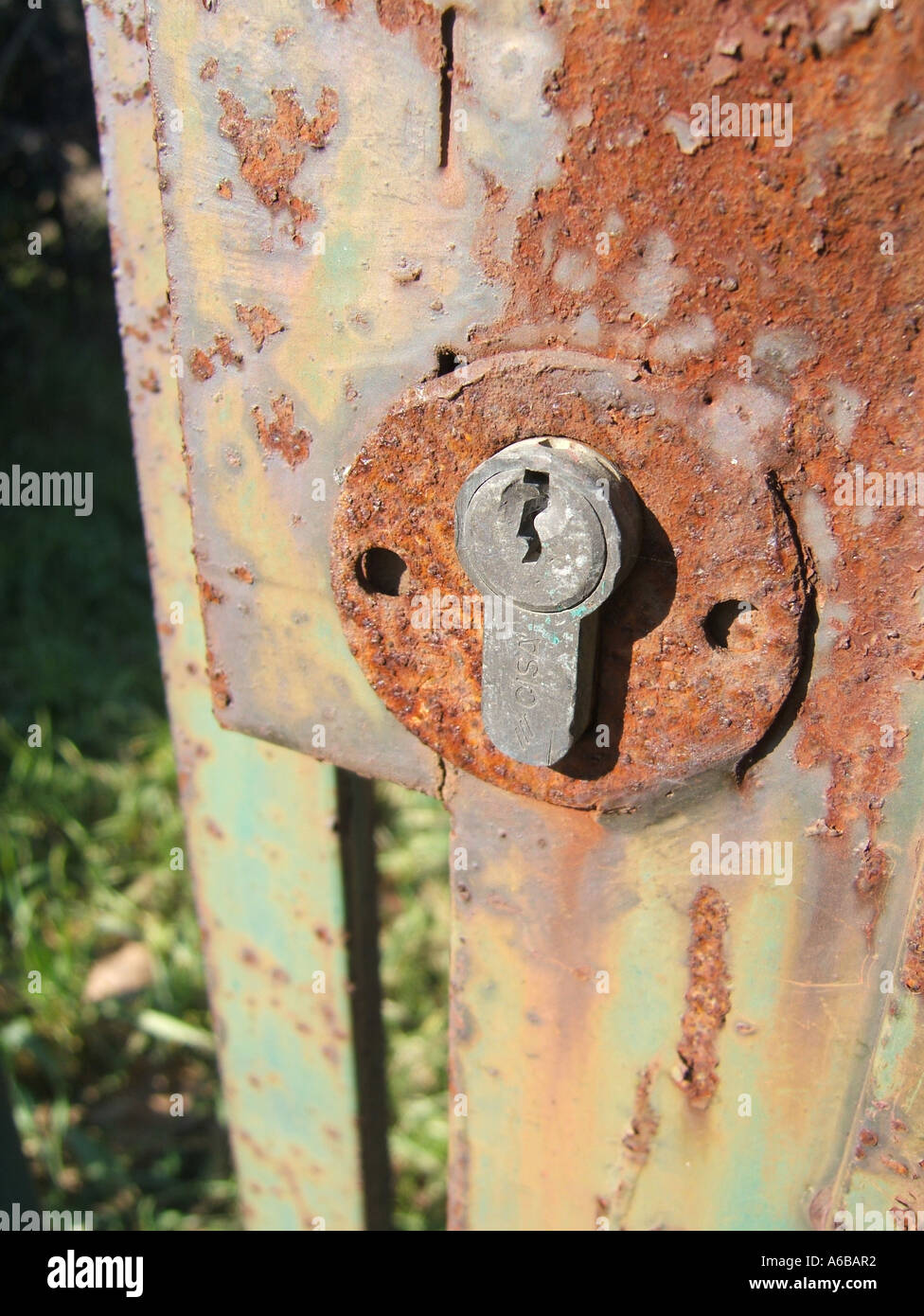 old rusted keyhole Stock Photo - Alamy