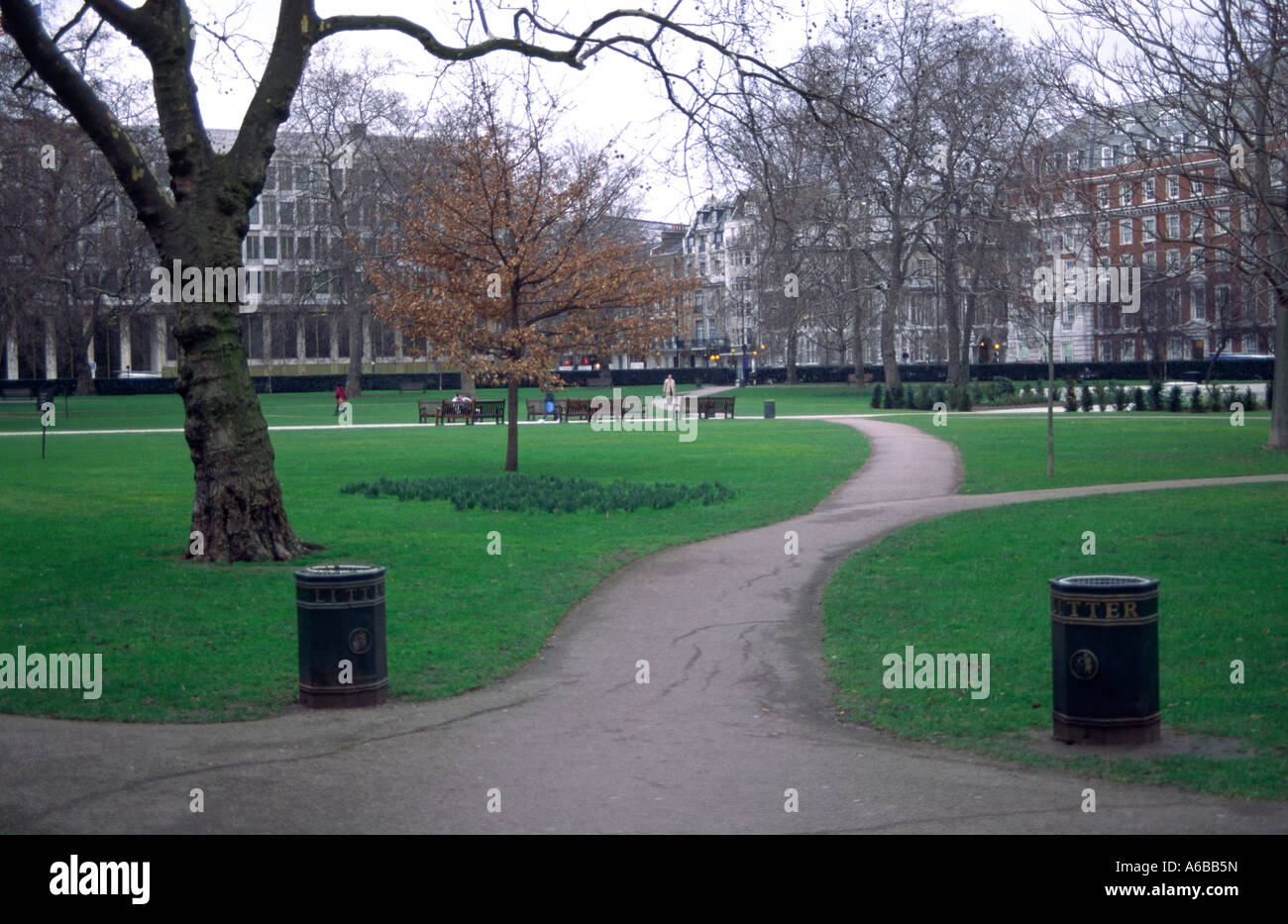 An s shape path in a park in the centre on london These are often ...