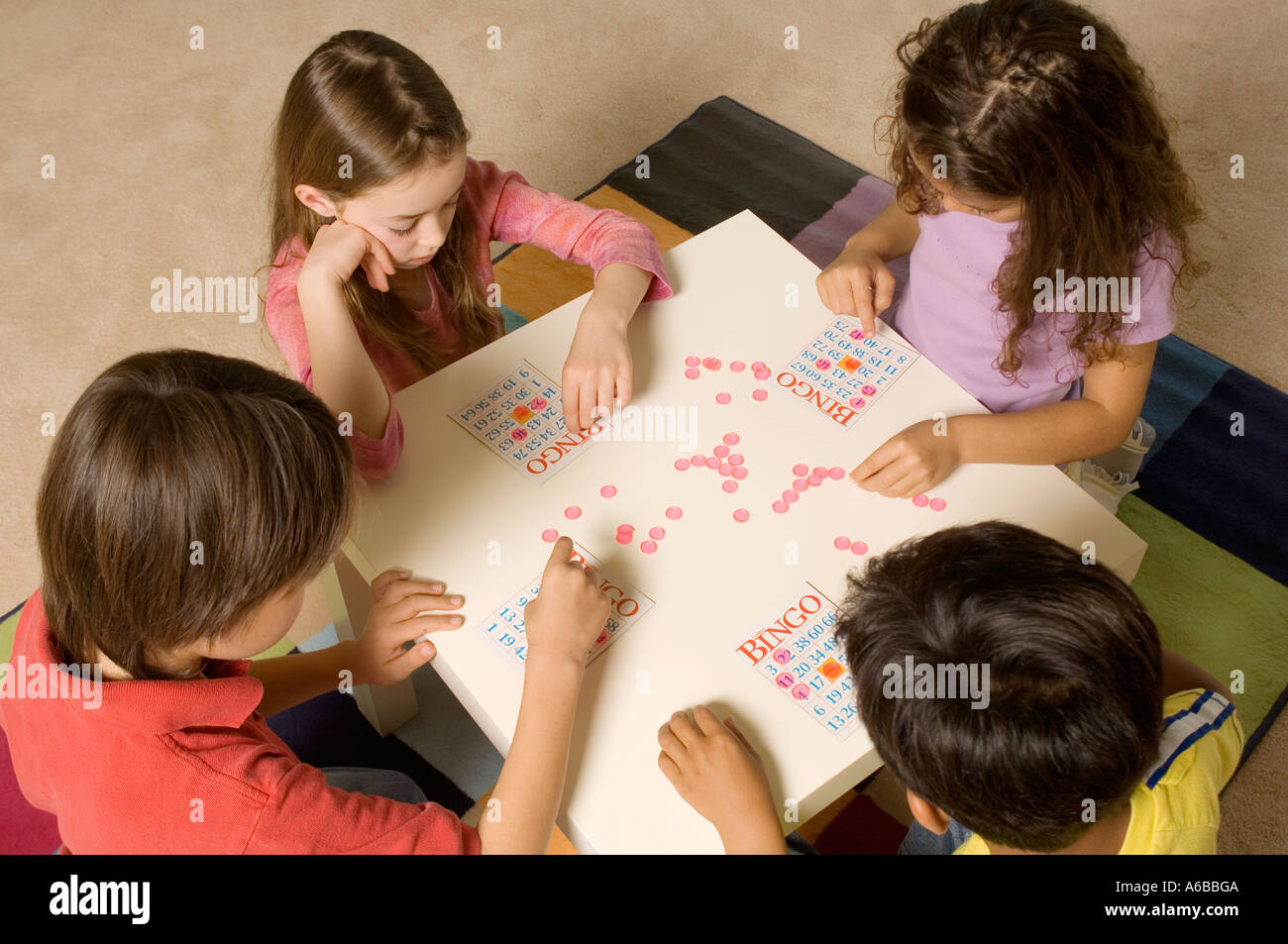 Portrait of kids playing games Stock Photo - Alamy