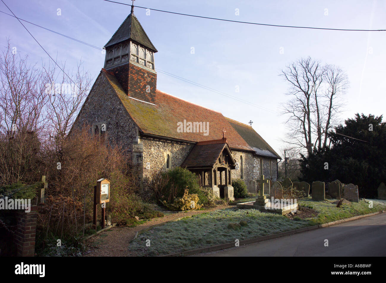 St mary s Church stodmarsh village kent Stock Photo - Alamy