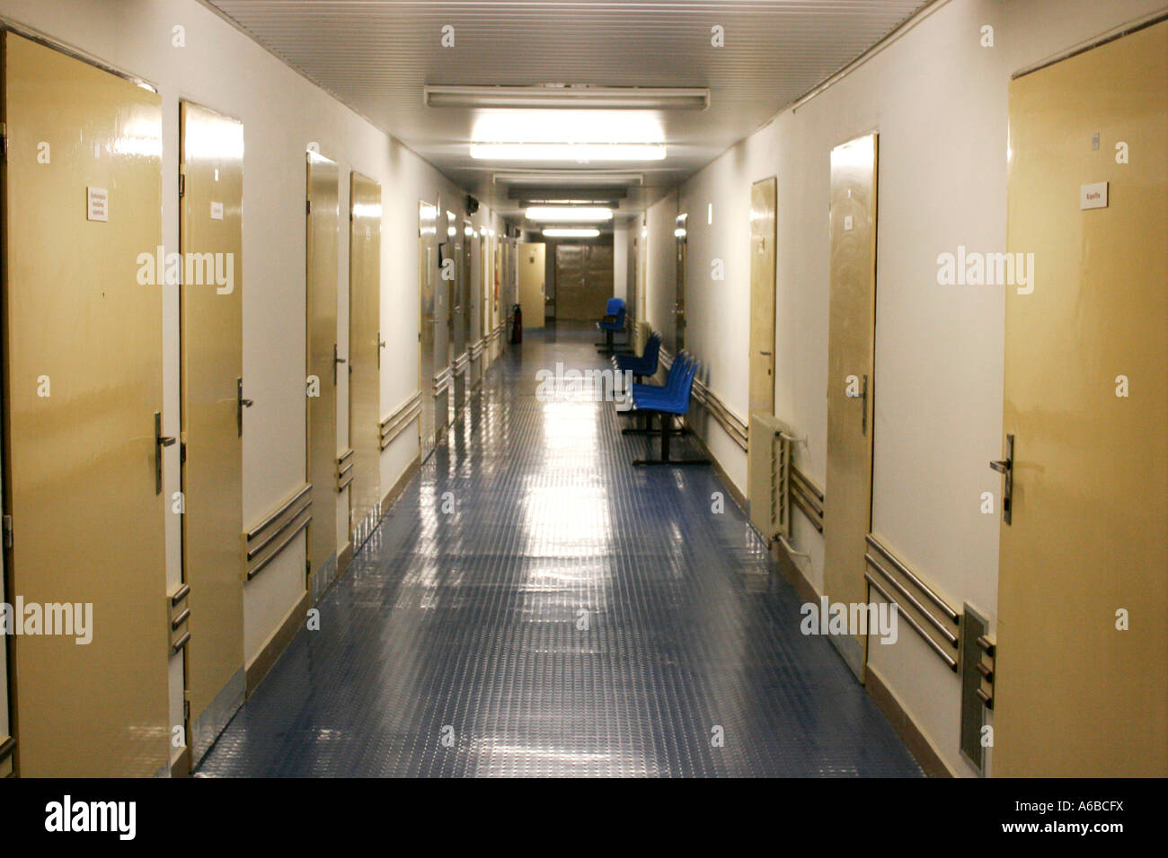 Hallway in hospital Stock Photo - Alamy