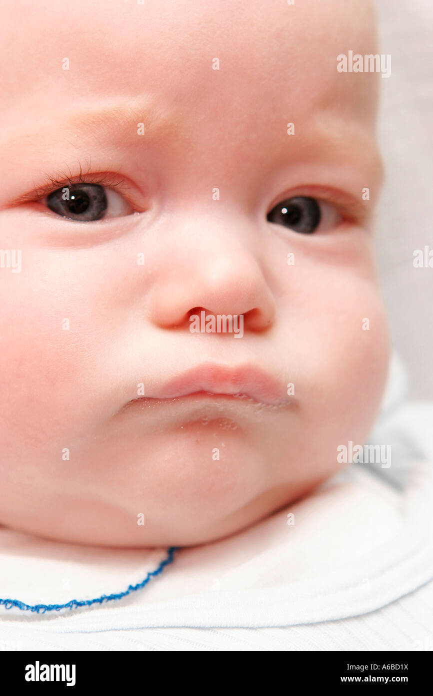 Baby Face Portrait Stock Photo - Alamy