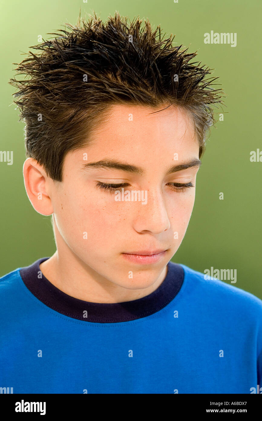 Portrait of sad boy Stock Photo - Alamy