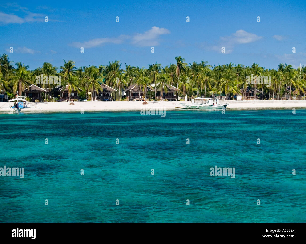 Gorgeous Poblacion Beach on Malapascua Island Philippines Stock Photo ...