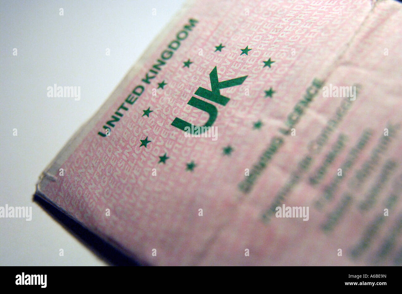 British driving licence UK Stock Photo - Alamy