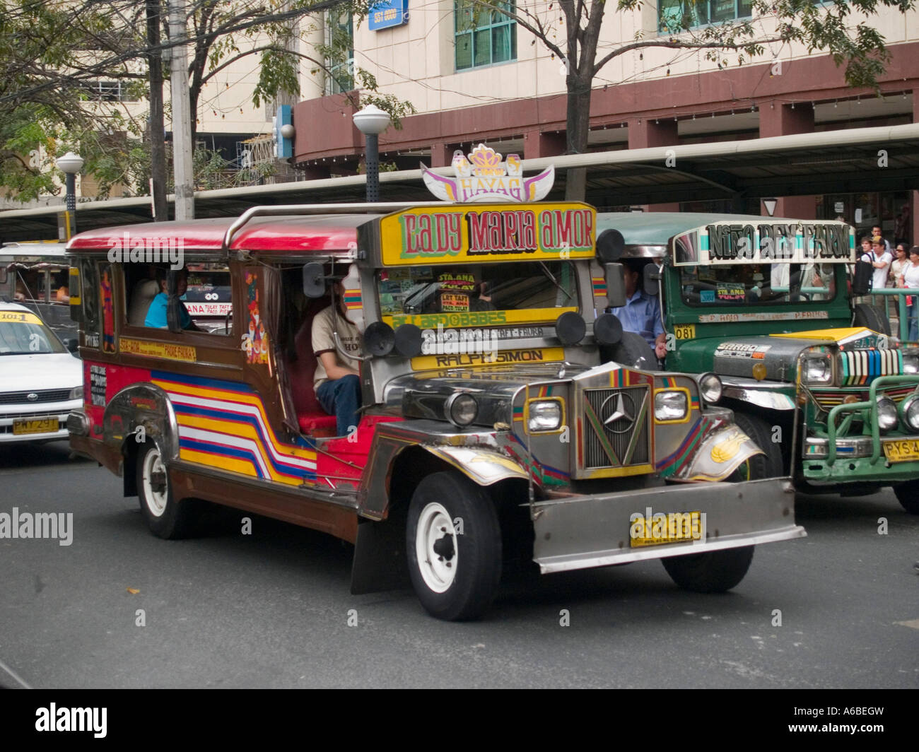 Jeepney passengers manila philippines hi-res stock photography and ...