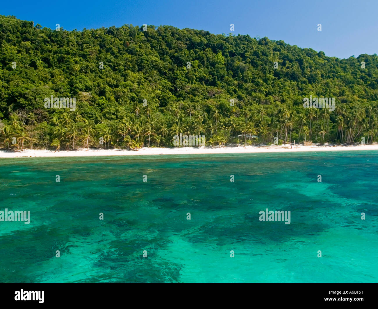 turquoise tropics the beautiful water and beaches of Pangulasian Island ...
