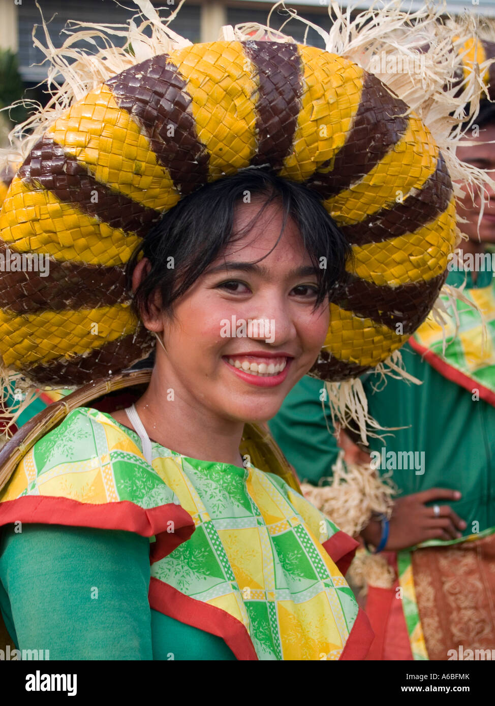 big sombrero big smile Sinulog Festival Cebu Philippines Stock Photo ...