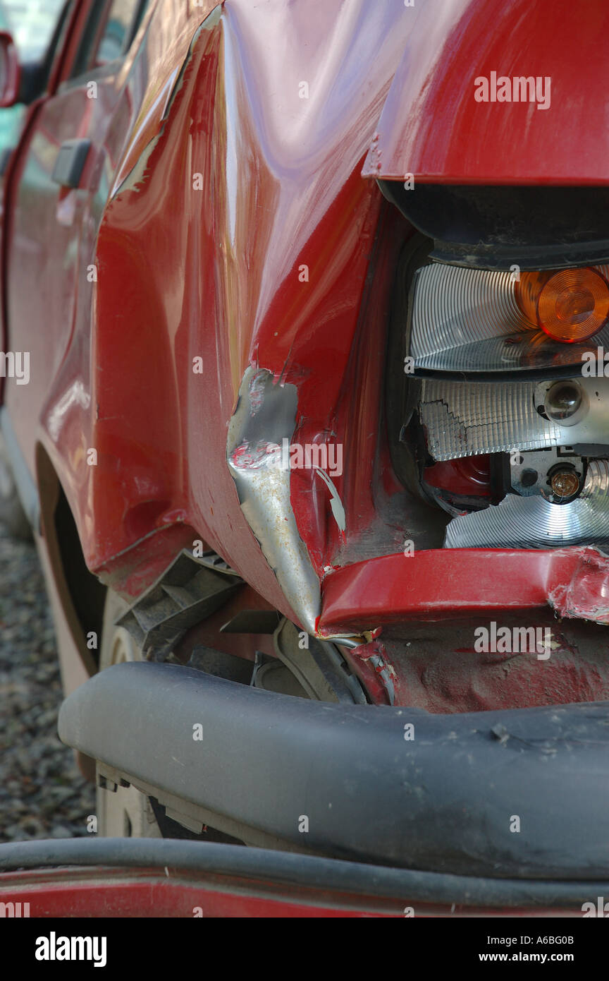 Damaged and broken rear light cluster Stock Photo - Alamy