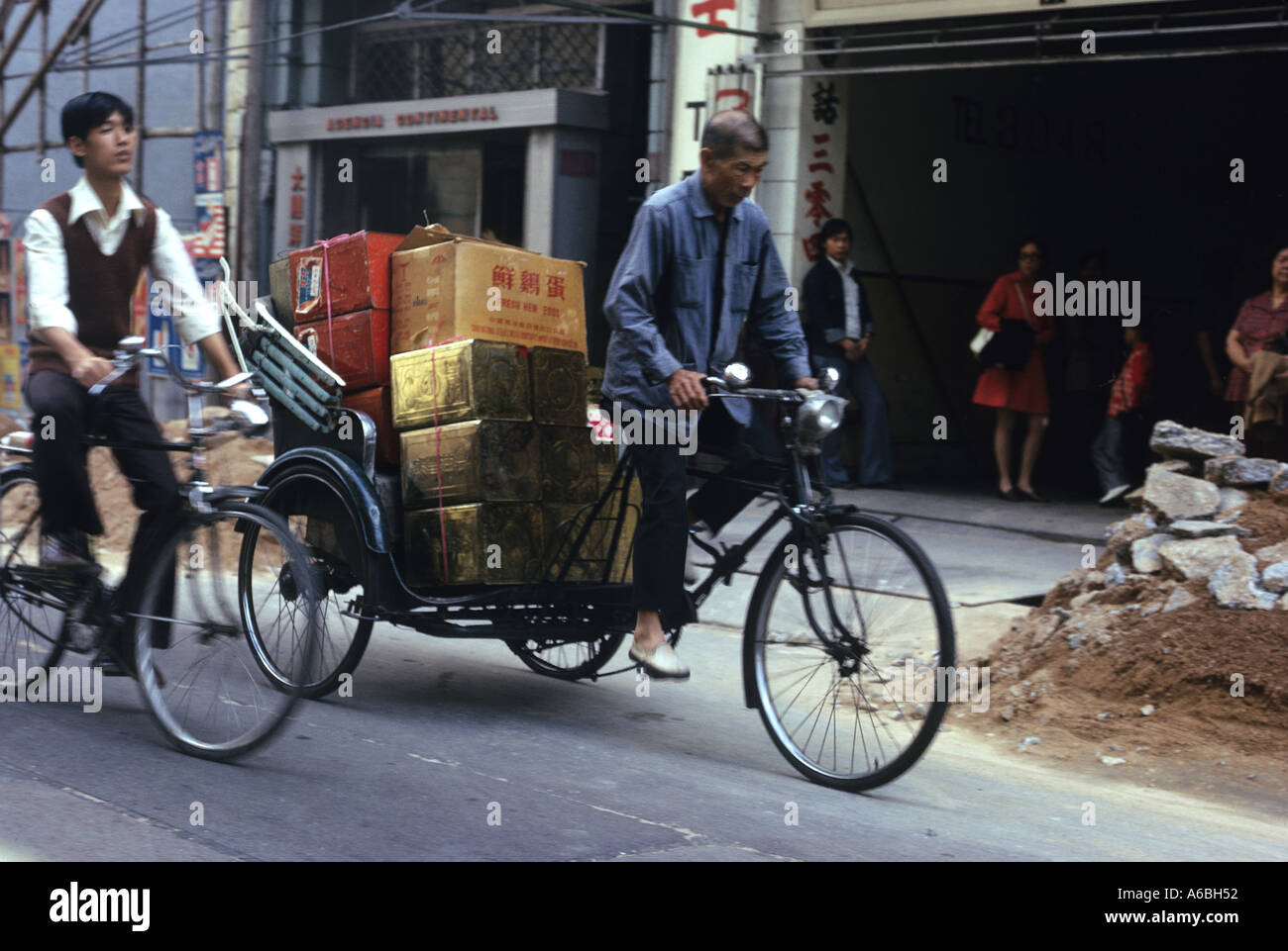 A CYCLE TAXI IN MACAO A Stock Photo - Alamy