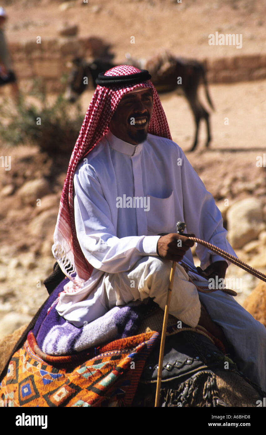 A CAMEL RIDER AT PETRA JORDAN Stock Photo - Alamy