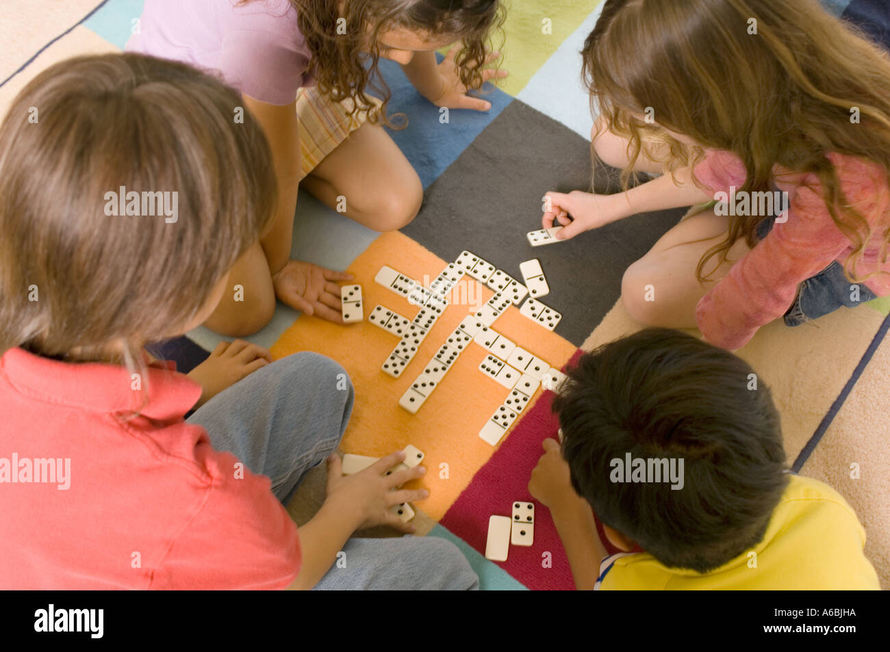 Portrait of kids playing games Stock Photo - Alamy