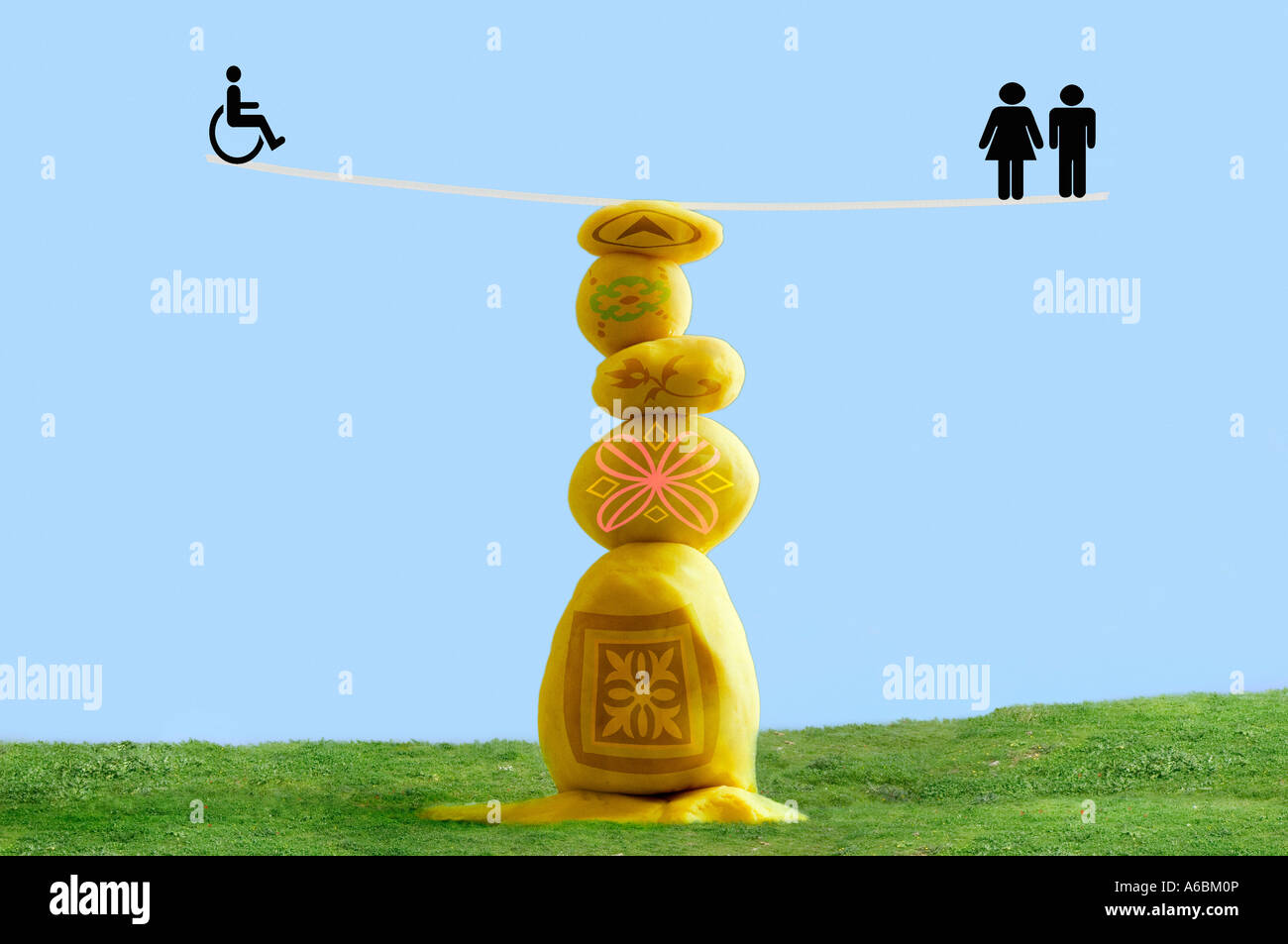 concept image of equal opportunities Stock Photo - Alamy