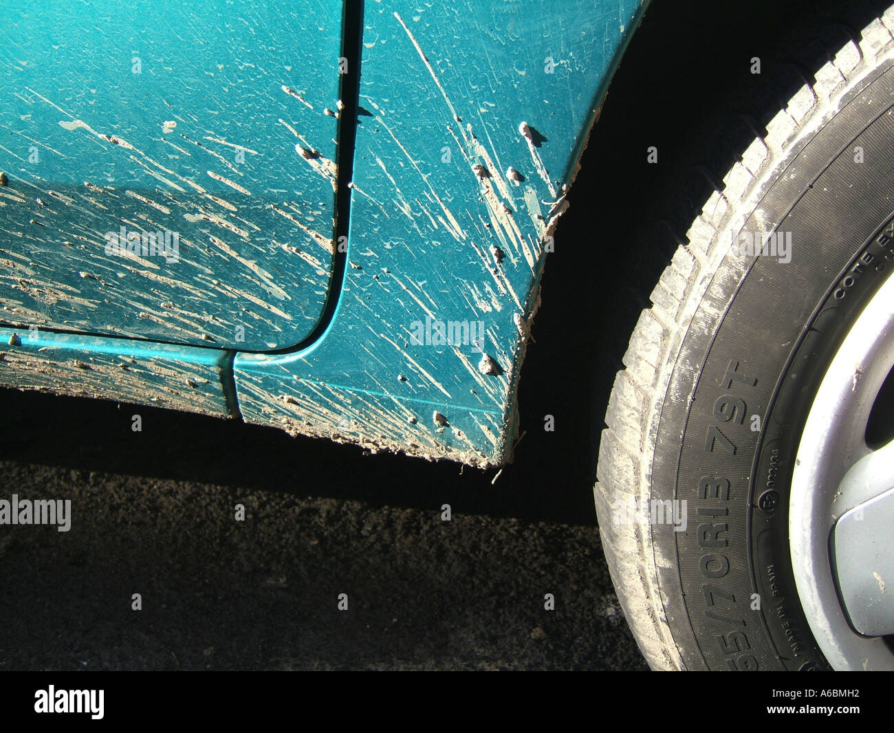 mud splashes on car body Stock Photo - Alamy