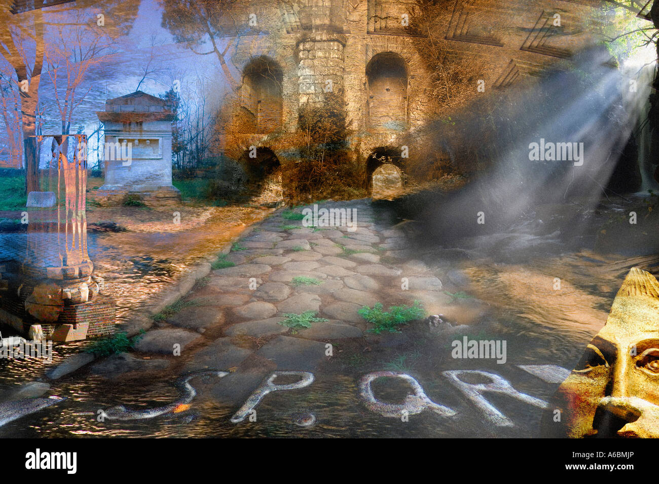 concept image of ancient roman civilization Stock Photo - Alamy