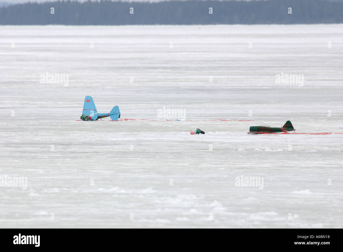 crashed rc airplanes on ground Stock Photo - Alamy