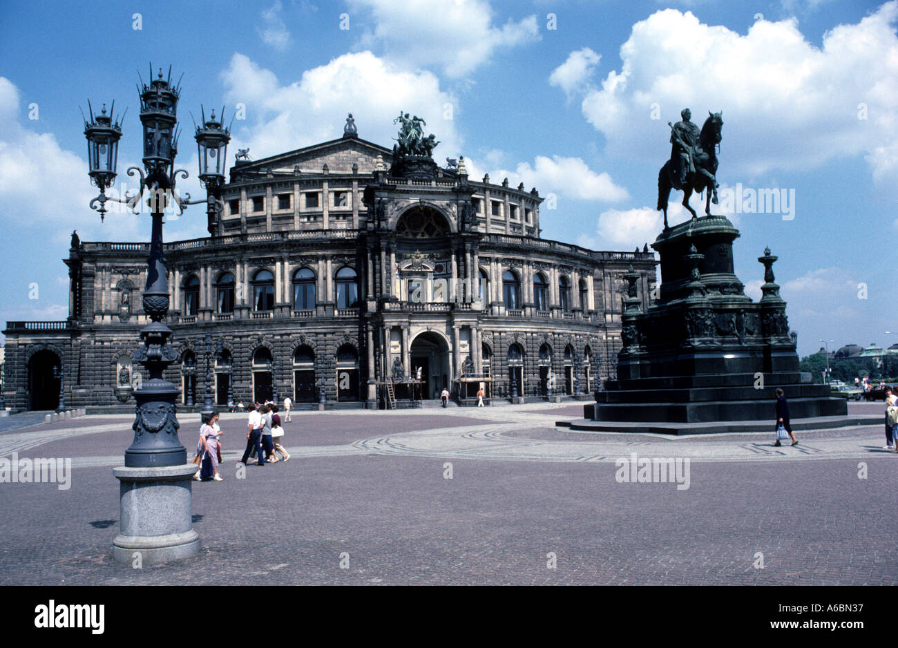 Semper Opera House in Dresden, East Germany, 1986 Stock Photo - Alamy
