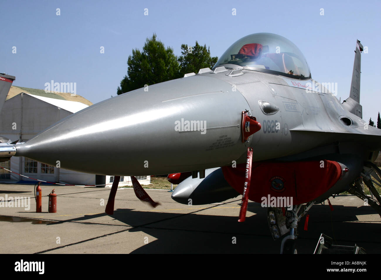 Archagellos air show in Greece, F-16 front Stock Photo - Alamy