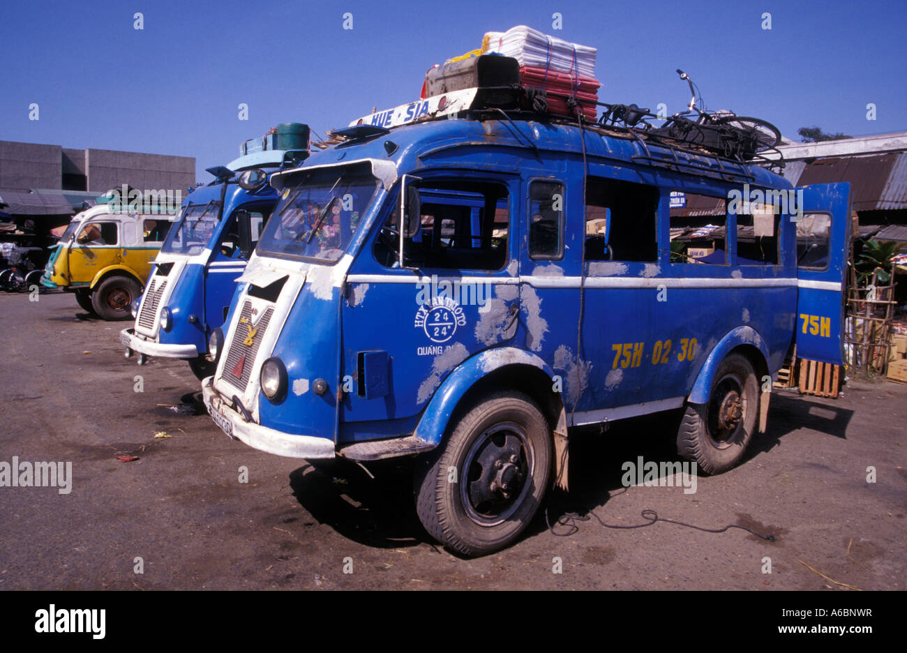 Buses at Hue Bus Station Hue Vietnam Stock Photo - Alamy