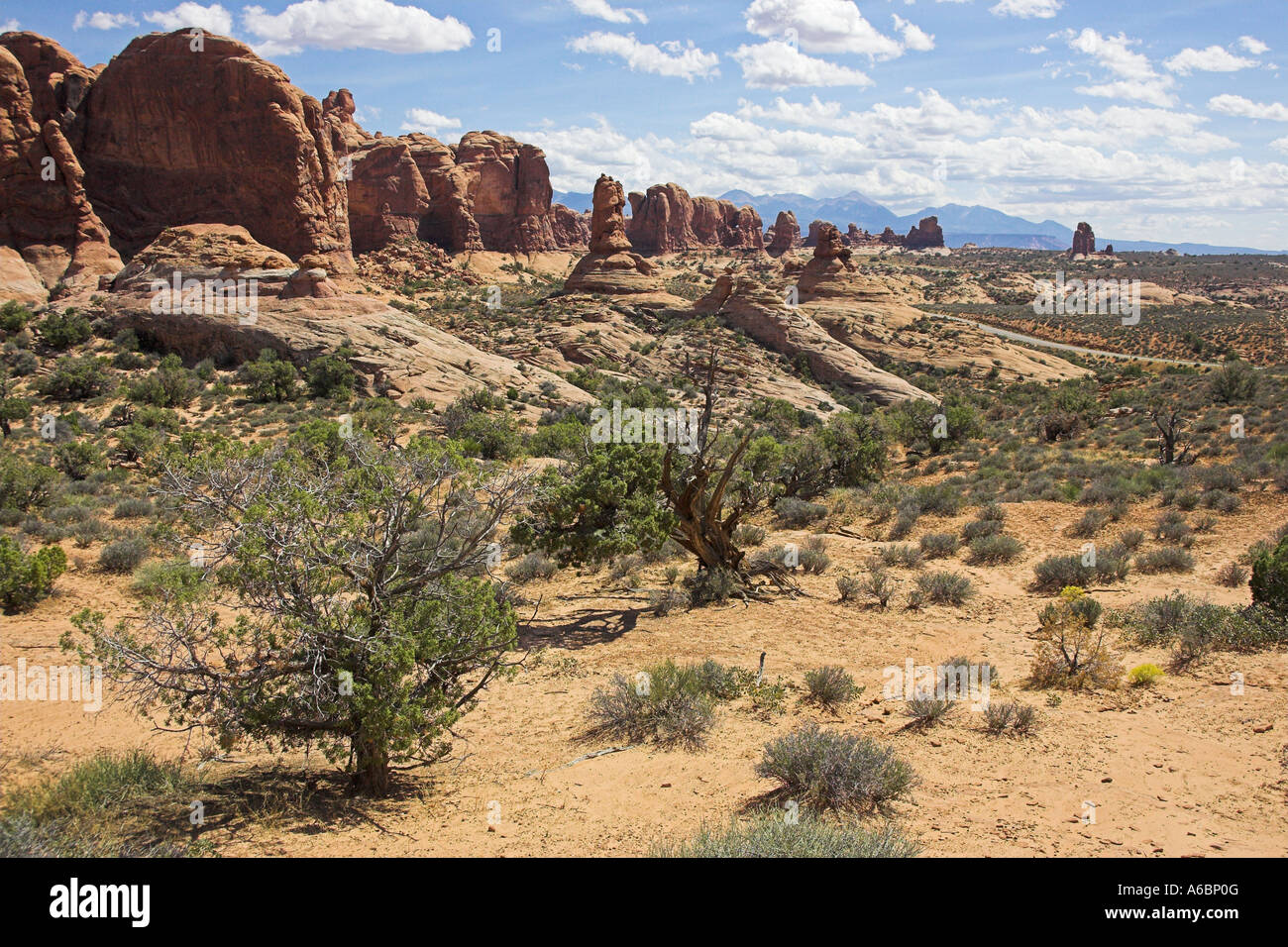 Buttes and cliffs near the Windows section of Arches National Park Utah ...