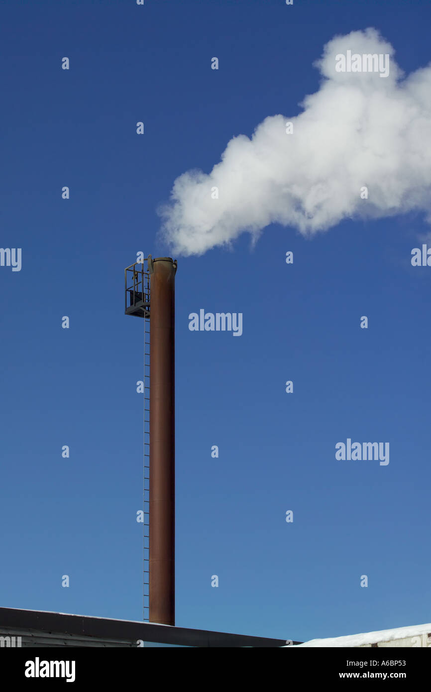 chimney of a power station Stock Photo - Alamy