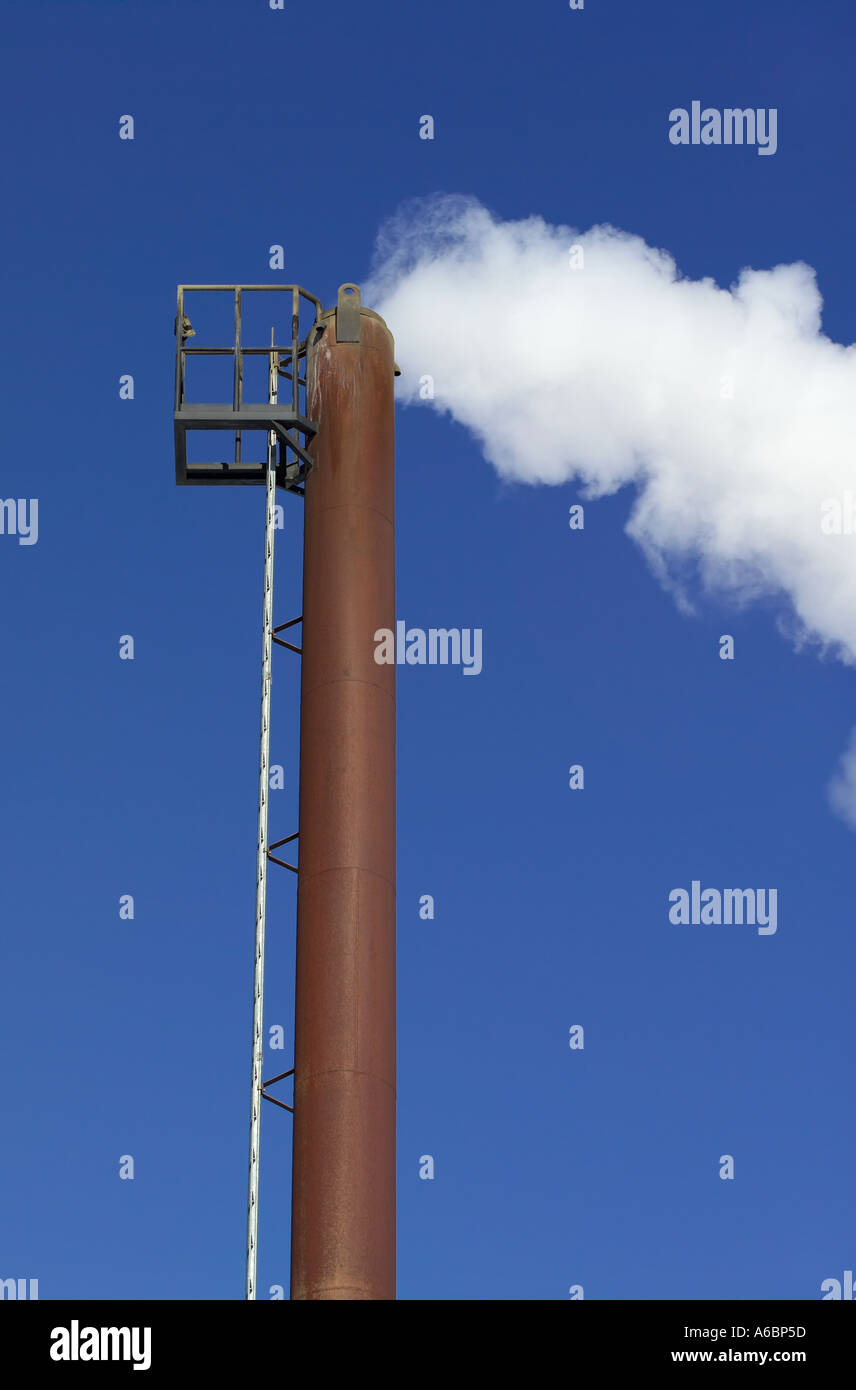 chimney of a power station Stock Photo - Alamy