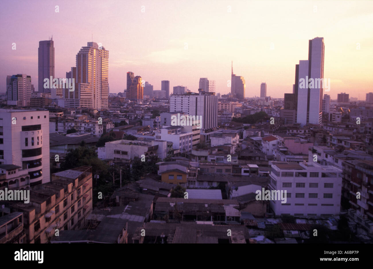 Bangkok skyline at dusk Bangkok Thailand Stock Photo - Alamy