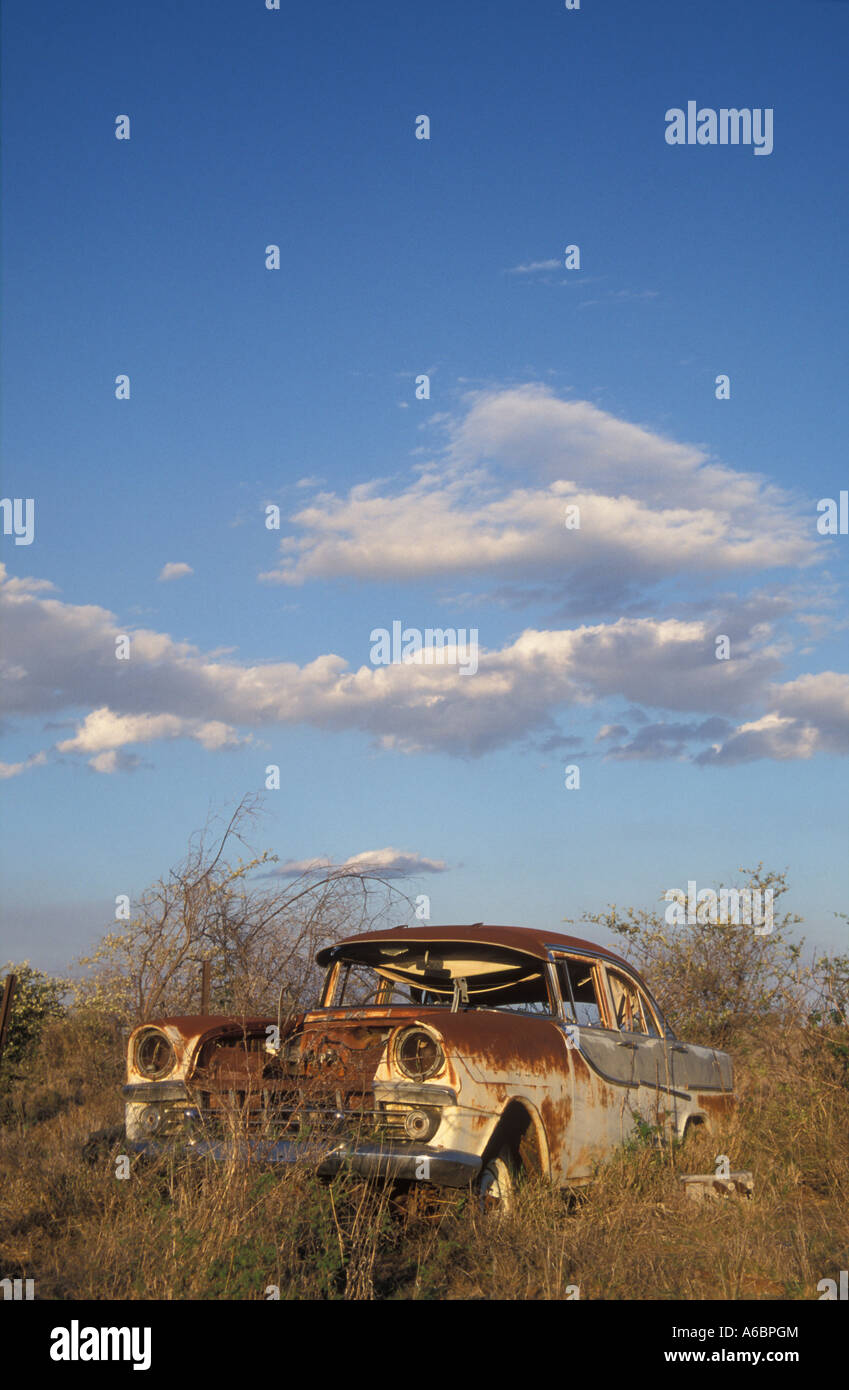 Old rusting car abandoned in the outback Queensland Australia Stock ...