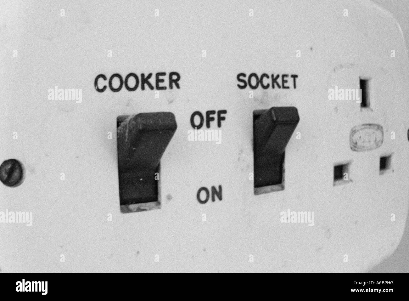 Cooker socket Black and White Stock Photos & Images - Alamy
