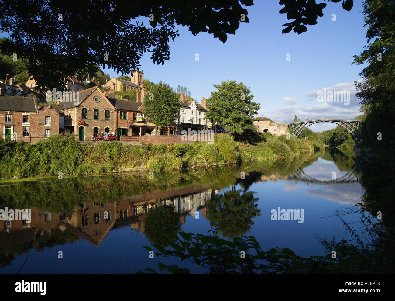 Town of Ironbridge River Severn Shropshire England Stock Photo - Alamy