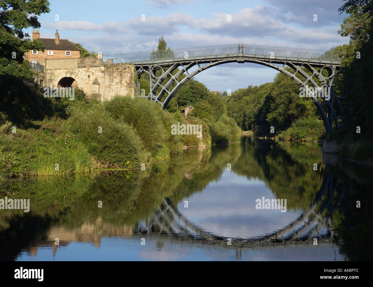 Bridge Ironbridge Shropshire England Stock Photo - Alamy