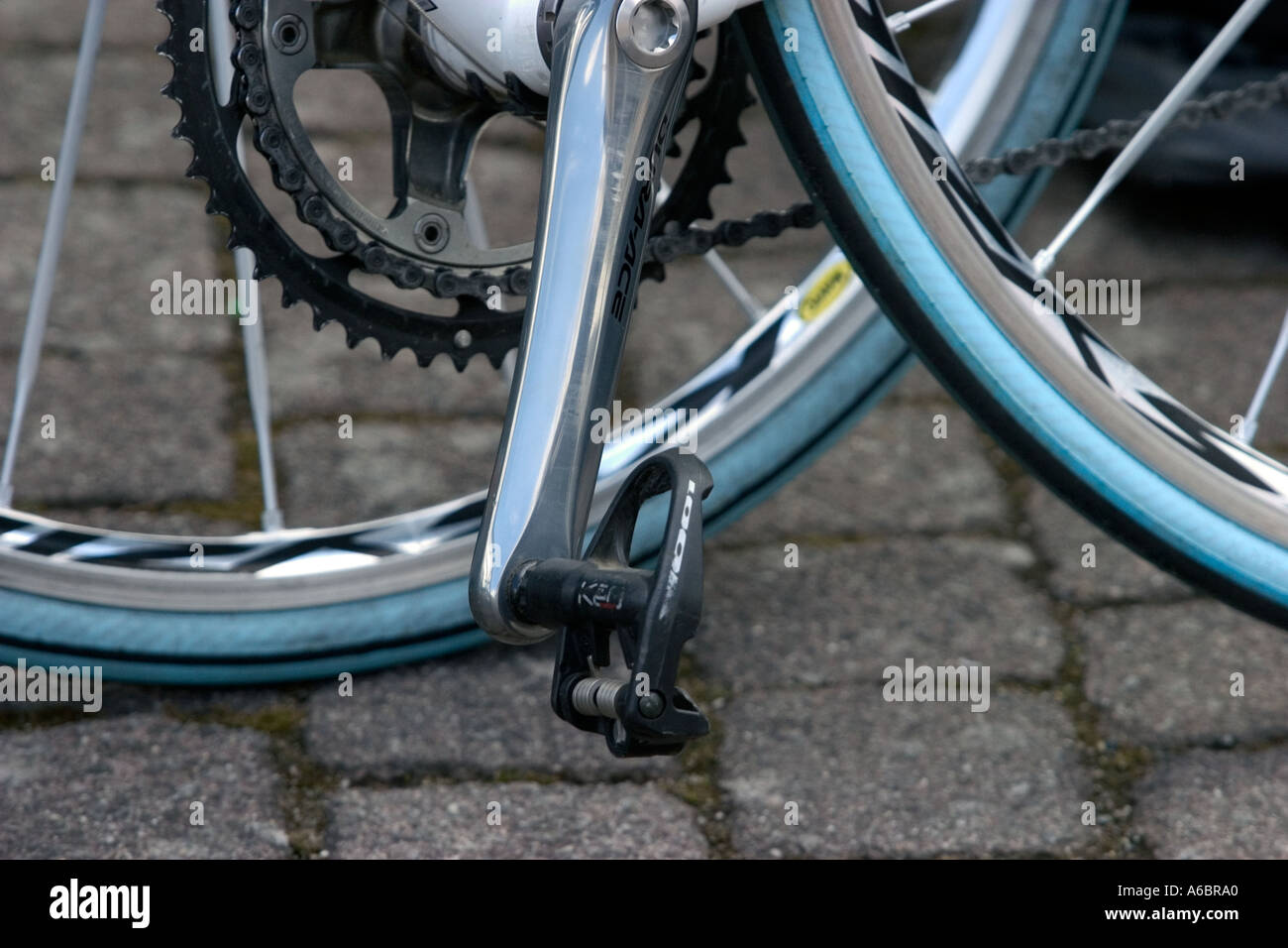 detail of pedal of Cyclist Feet of racing cyclist Stock Photo - Alamy