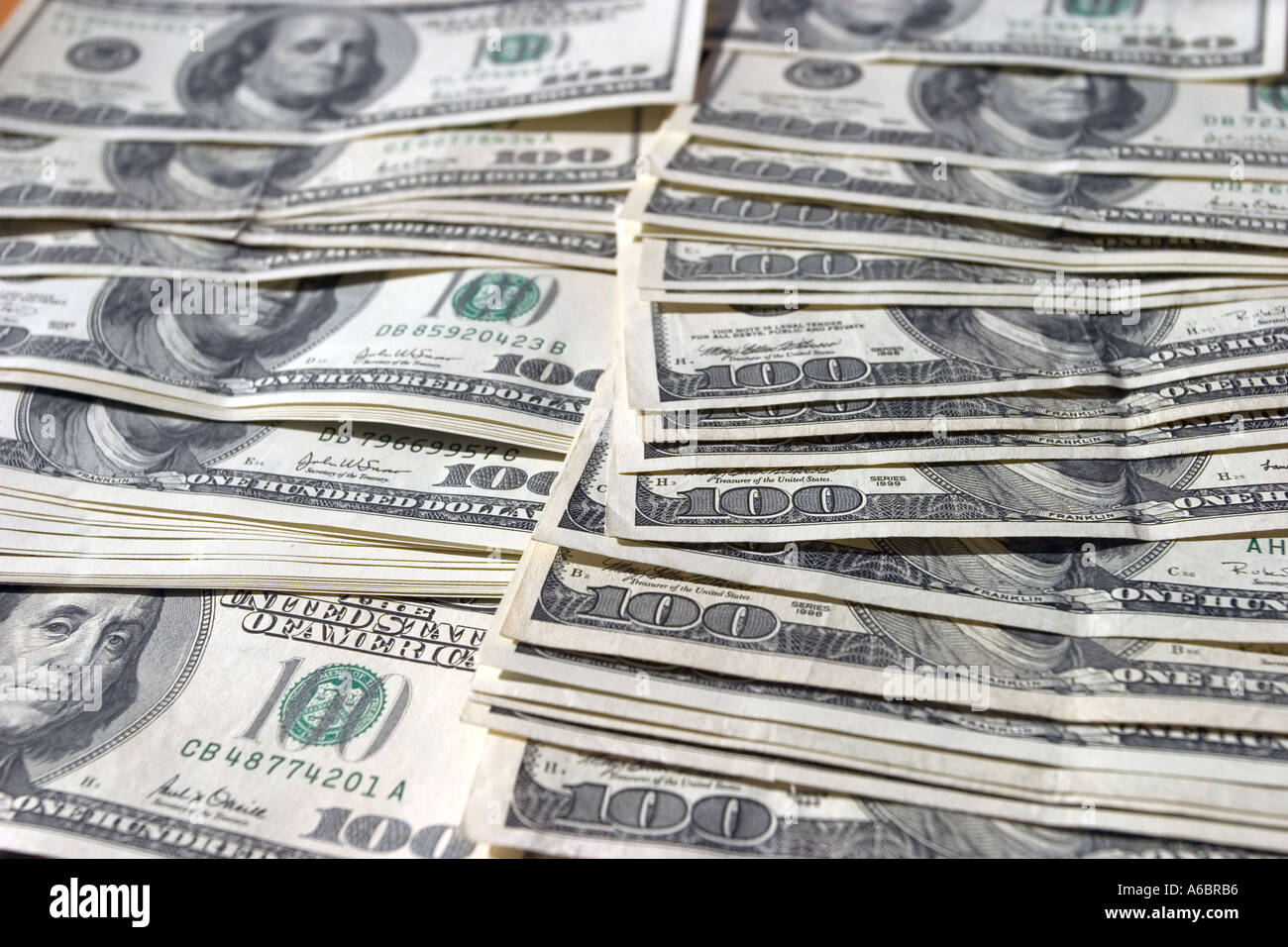 5000 dollars in cash in One hundred american currency Dollars Stock ...