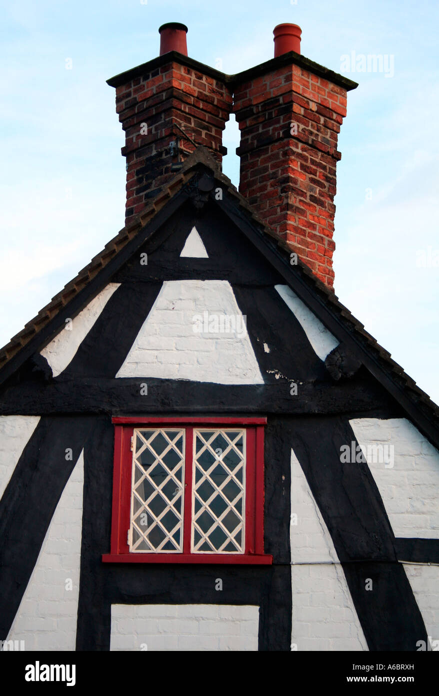 Black and white timber frame building, Smithy Cottage, Beeston ...