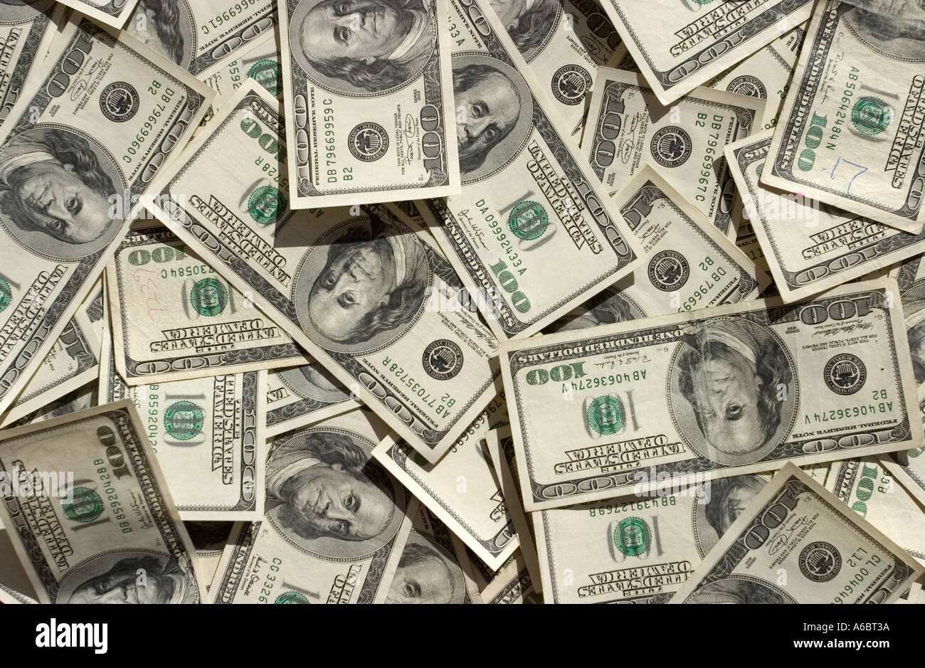 5000 dollars in cash in One hundred american currency Dollars Stock ...