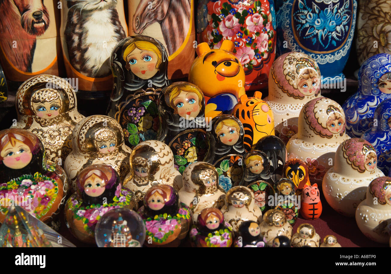 Russian Dolls and Souvenirs St Petersburg Russia Stock Photo: 6586719 ...