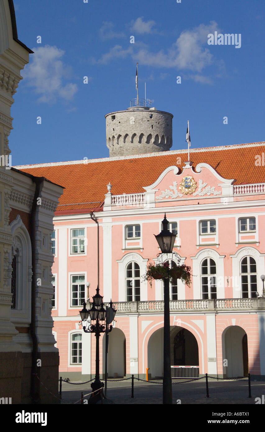 Toompea Castle Parliament Building Riigikogu Tallinn Estonia Stock ...