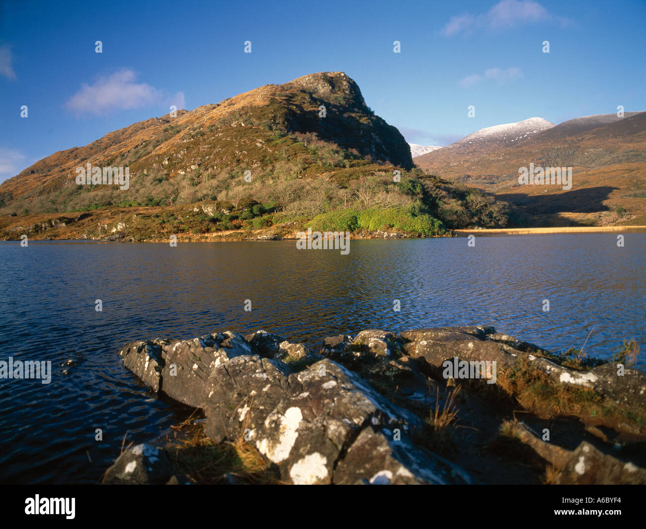 irish sugar loaf shaped mountain and fresh water lake, beauty in nature ...