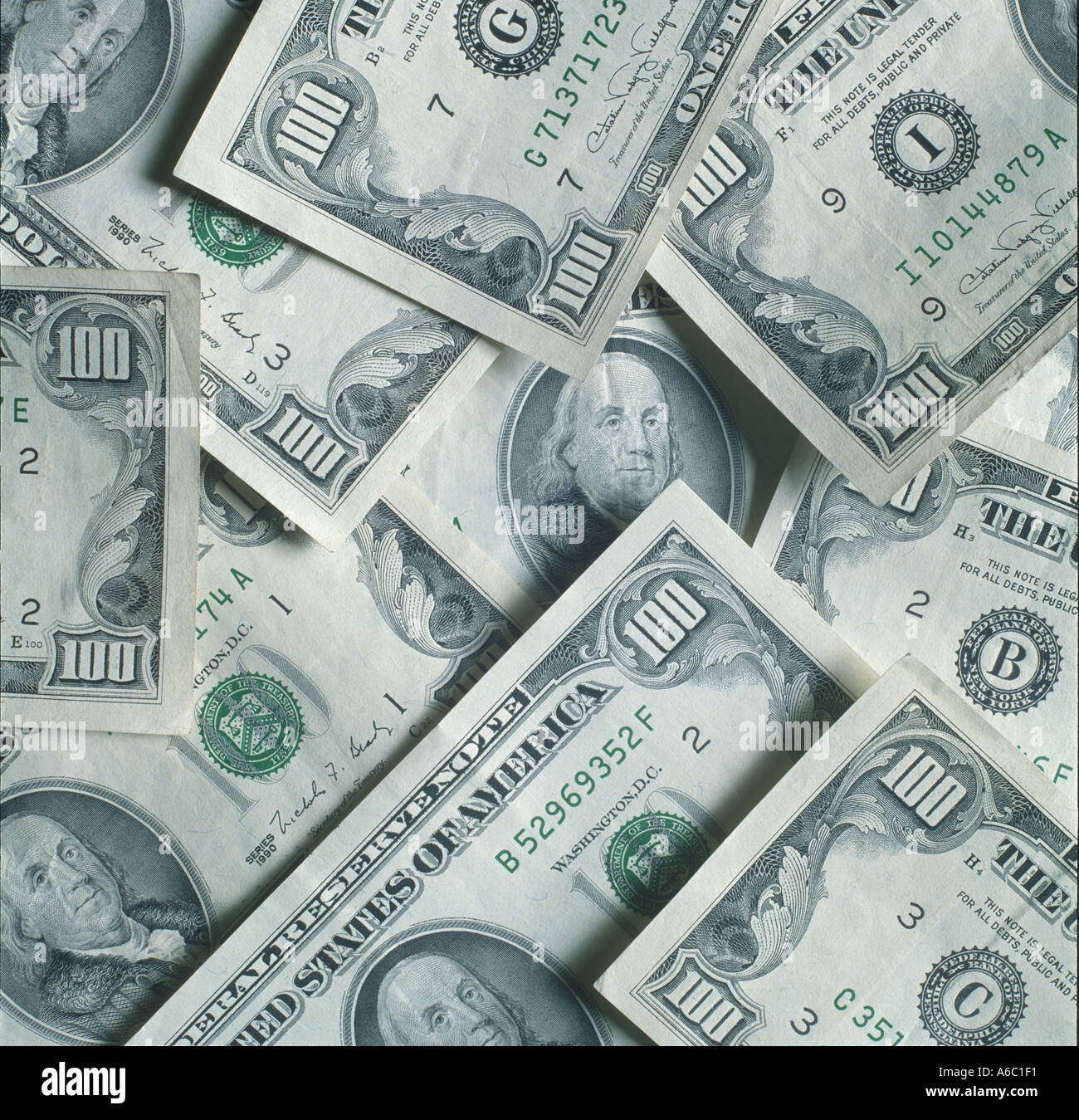 many 100 dollar bills US closeup Stock Photo - Alamy