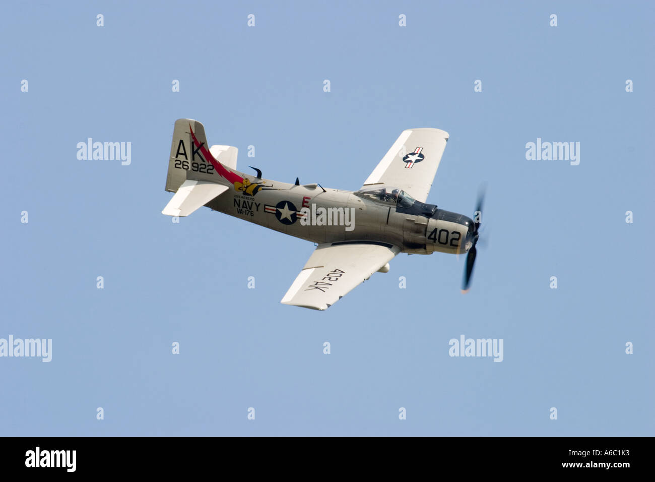Douglas ad a 1 skyraider carrier borne attack aircraft hi-res stock ...