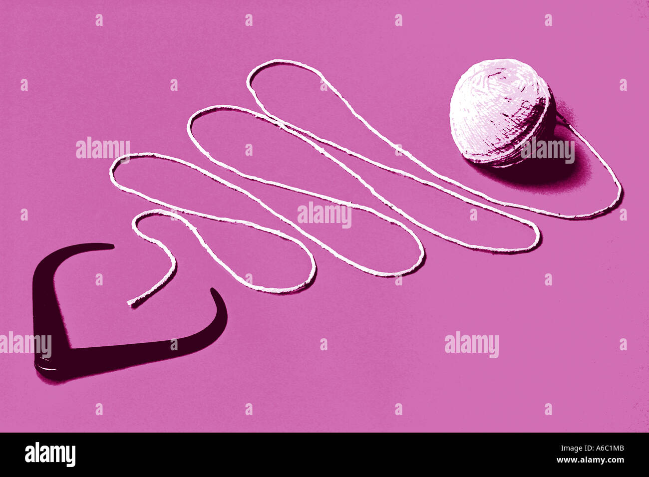 how long is a piece of string Stock Photo - Alamy