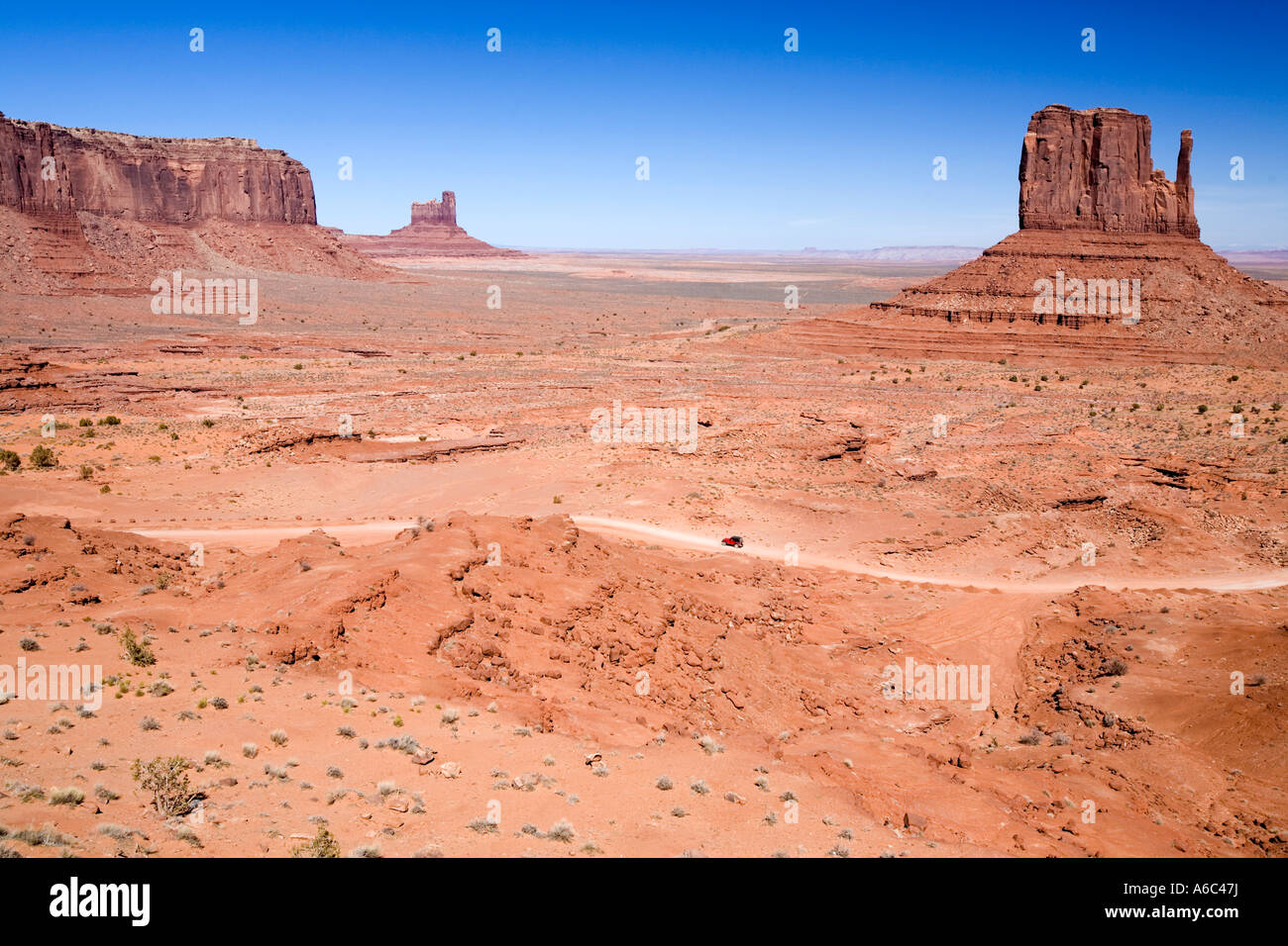 The mittens as seen from the Monument Valley Navajo Tribal Park s ...