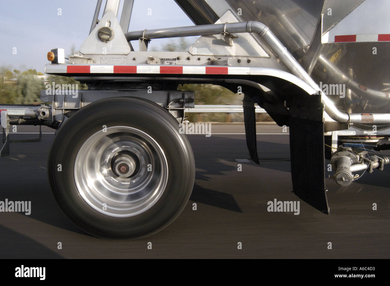 Wheel of trailer Stock Photo - Alamy